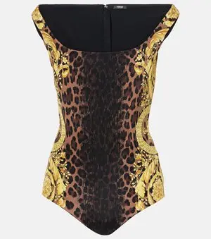 Versace Barocco Silk Bodysuit