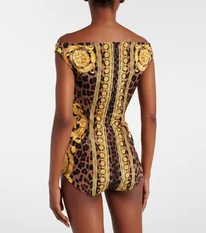Versace Barocco Silk Bodysuit