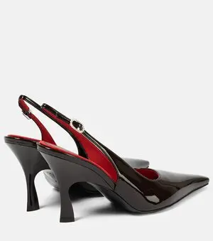 Stella McCartney Elsa Faux Leather Slingback Pumps - Brown