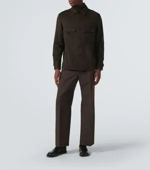 Zegna 100% Cashmere Overshirt Dark - Brown