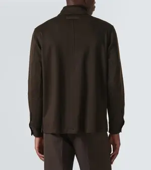 Zegna 100% Cashmere Overshirt Dark - Brown