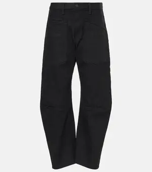NILI LOTAN Shon High-rise Barrel-leg Jeans - Black