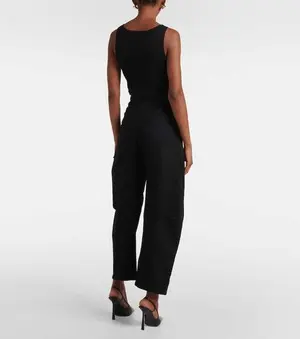NILI LOTAN Shon High-rise Barrel-leg Jeans - Black