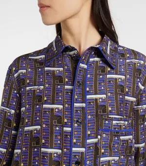 Burberry Printed Silk Shirt