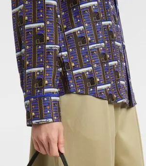 Burberry Printed Silk Shirt