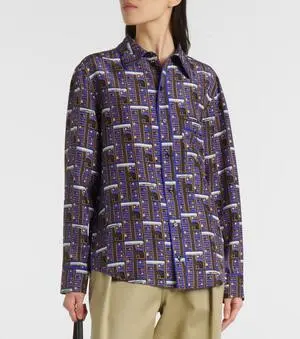 Burberry Printed Silk Shirt