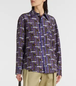 Burberry Printed Silk Shirt