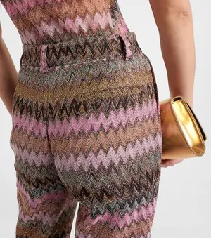 Missoni Zig Zag Metallic Flared Pants - Multicoloured