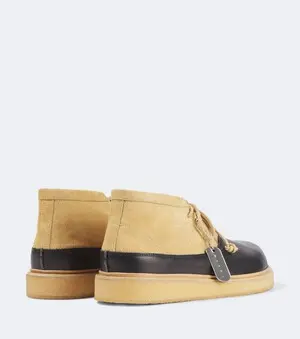 Marni Leather And Suede Desert Boots