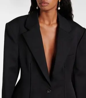 Stella McCartney Single-breasted Wool Blazer - Black