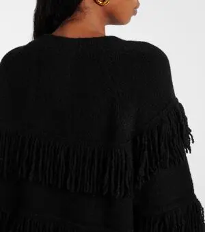 LISA YANG Agneta Fringed Cashmere-blend Sweater - White