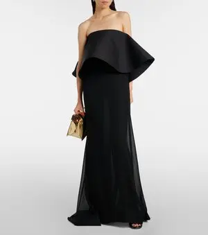 Jacquemus La Robe Vela Wool And Silk Maxi Dress