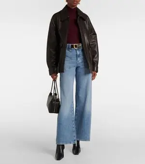 FRAME Modern Pocket Wide-leg Jeans