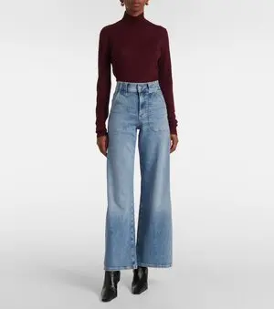 FRAME Modern Pocket Wide-leg Jeans