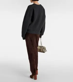 Khaite Manuela Ribbed Cashmere Sweater - Black