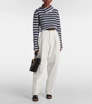 Jacquemus The Curzio De-nîmes High-rise Jeans - White