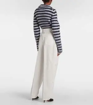 Jacquemus The Curzio De-nîmes High-rise Jeans - White
