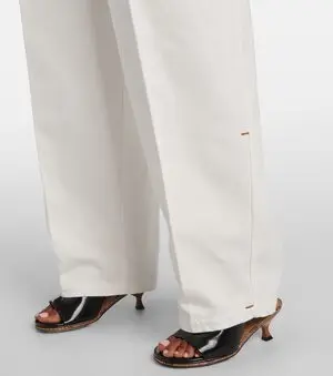 Jacquemus The Curzio De-nîmes High-rise Jeans - White