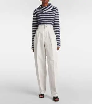 Jacquemus The Curzio De-nîmes High-rise Jeans - White