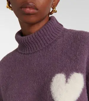 Ami De Cœur Wool-blend Turtleneck Sweater