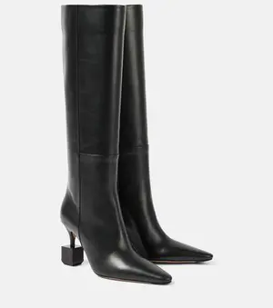 Jacquemus The Bisou Leather Knee-high Boots