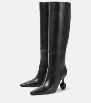 Jacquemus The Bisou Leather Knee-high Boots