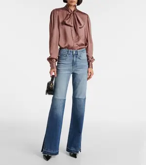Ag La Croisette High-rise Flared Jeans