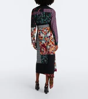 Dries Van Noten Printed Wrap Coat - Multicoloured