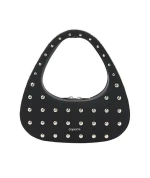 Coperni Swipe Small Studded Faux Leather Shoulder Bag