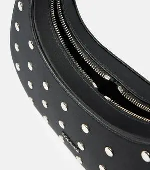 Coperni Swipe Small Studded Faux Leather Shoulder Bag