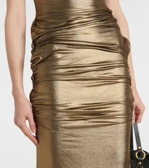 VIVIENNE WESTWOOD Liz Draped Jersey Gown - Gold