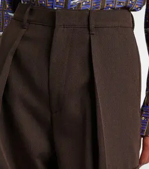 Burberry Wool Cargo Trousers - Brown