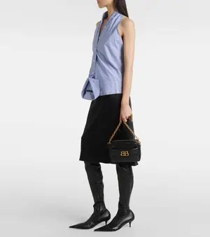 Balenciaga Avenue Leather Over-the-knee Boots