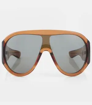 Bottega Veneta Scudo Sunglasses - Brown
