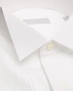 Stefano Ricci Apos;s French-cuff Pleated Bib Dress Shirt - White