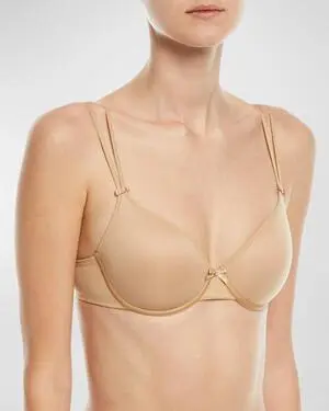 Chantelle Basic Invisible Memory Foam T-shirt Bra - Toffee