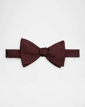Eton Eton Pre-Tied Silk Bow Tie - Med Red