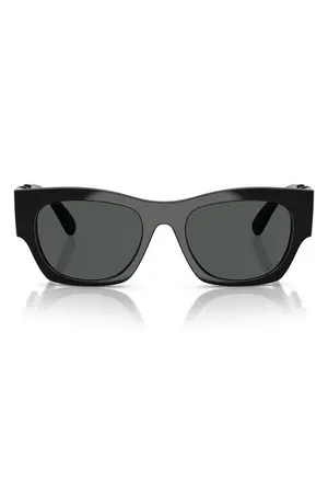 Versace Versace 52mm Pillow Sunglasses Black