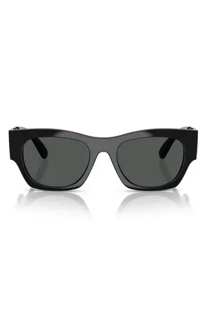 Versace Versace 52mm Pillow Sunglasses Dark Grey