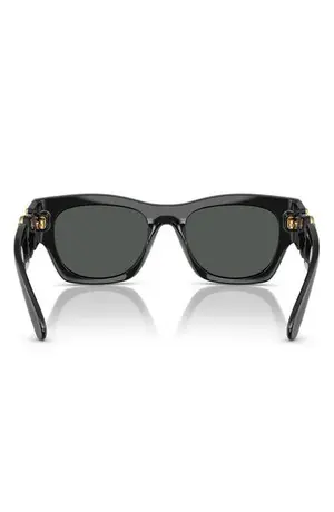 Versace 52mm Pillow Sunglasses - Dark Grey