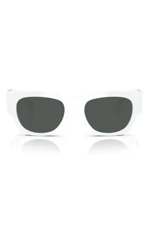 Versace Versace 52mm Pillow Sunglasses White