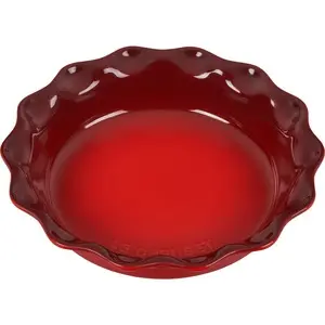 LE CREUSET Heritage 9-inch Stoneware Pie Dish - Cerise
