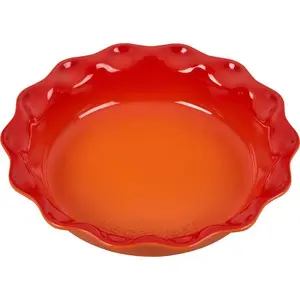 LE CREUSET Heritage 9-inch Stoneware Pie Dish Flame