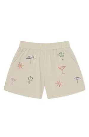 MAVRANS Palms Evil Eye Organic Cotton Shorts