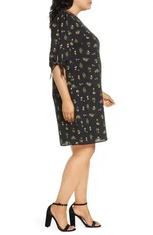KIYONNA Manhattan Shift Dress - Potted Plant Print