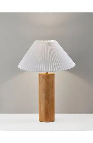 ADESSO Marta Table Lamp - Natural Wood