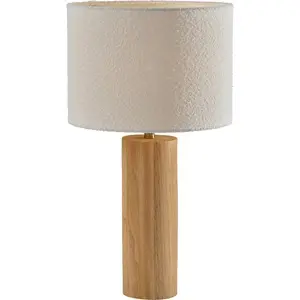 ADESSO Brayden Table Lantern - Natural Wood