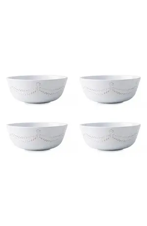 JULISKA Berry & Thread Set Of 4 Melamine Cereal Bowls - Whitewash