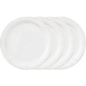 JULISKA Berry & Thread Set Of 4 Melamine Dinner Plates - Whitewash