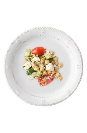 JULISKA Berry & Thread Set Of 4 Melamine Dessert Plates - Whitewash